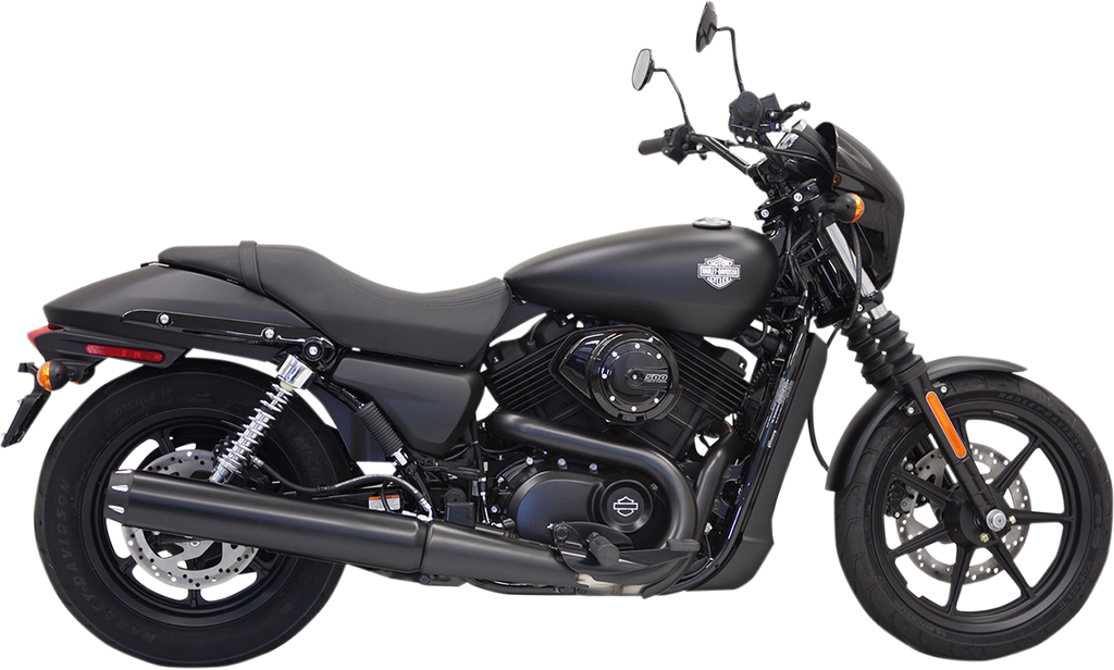 BASSANI XHAUST 4-Inch Black Muffler for Harley-Davidson XG500/XG750 ...